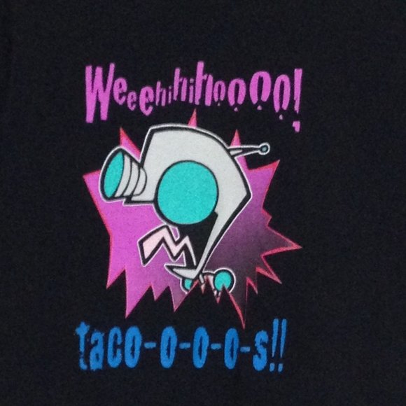 Nickelodeon | Tops | Invader Zim Gir Tshirt Goth Gothic Vintage Retro ...